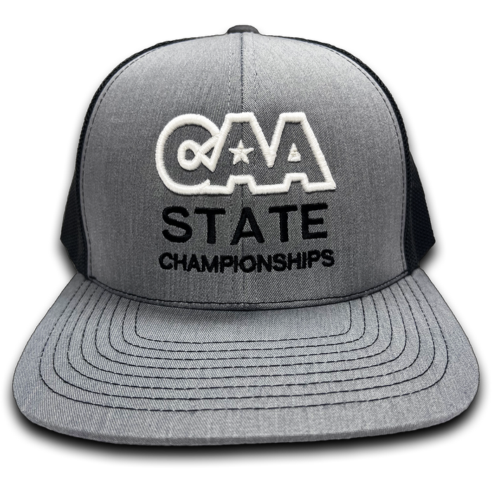 CAA State Championship Charcoal Gray & Black Cap — Kukulski Brothers